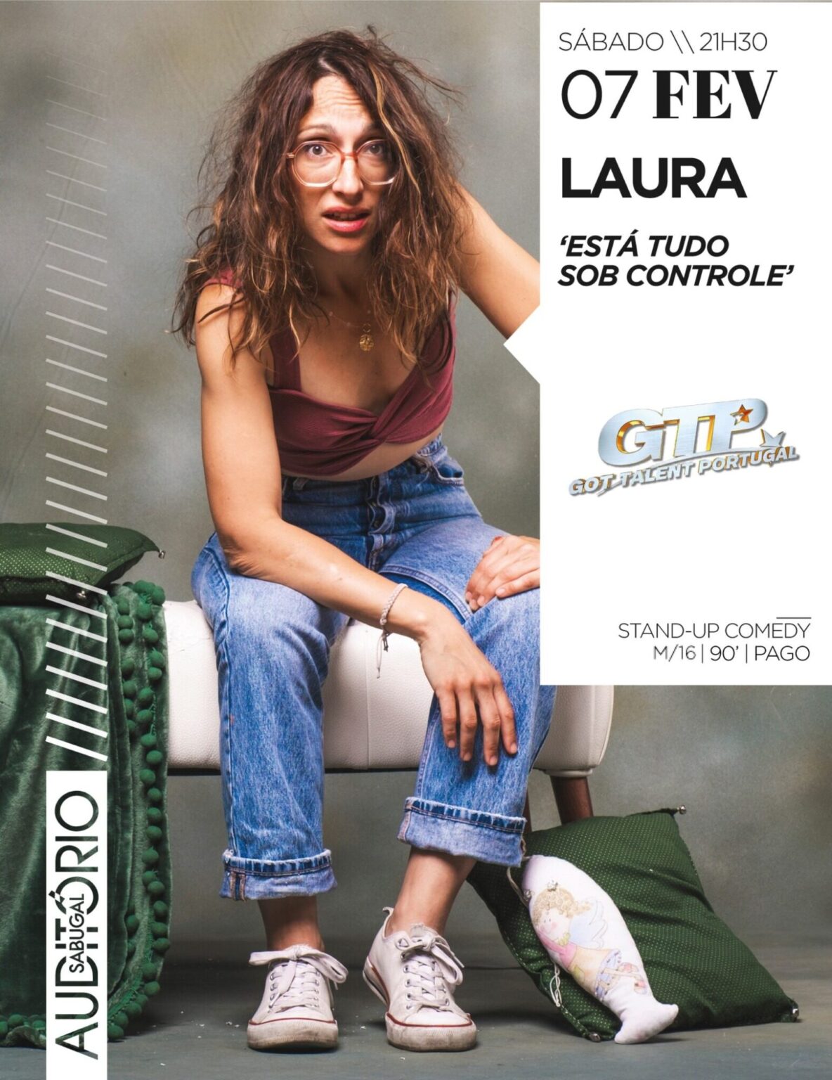 Laura apresenta Está Tudo Sob Controle no Auditório Municipal do Sabugal